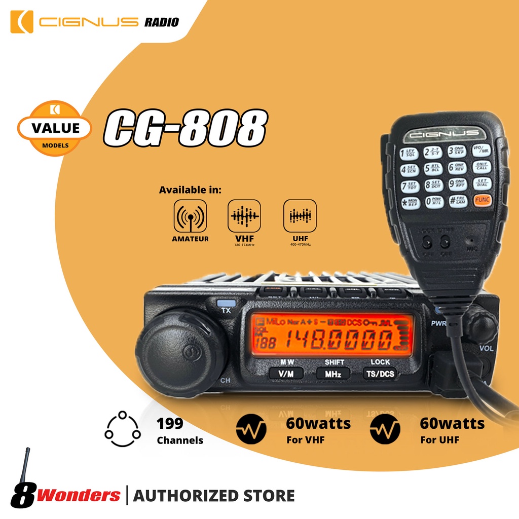 Cignus CG-808 Base Radio Pro | Shopee Philippines