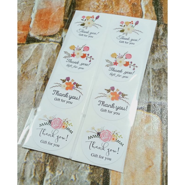 Thank You Stickers 32 pcs. (1x1 inch) | Shopee Philippines