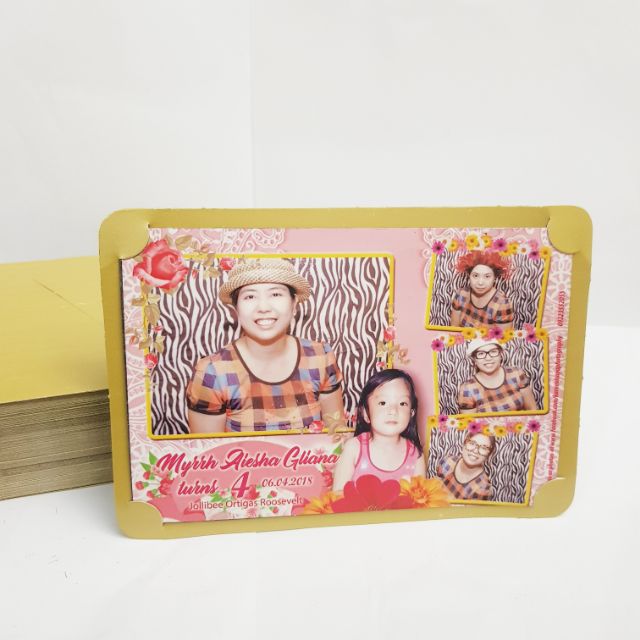 Thick 4R Plain Gold Standee Triangle Stand | Shopee Philippines