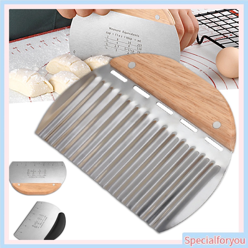 Stainless Steel Dough Scraper & Cutter Half Round Design Food Chopper ...