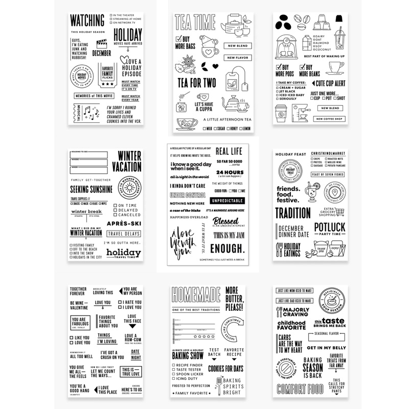 English words Transparent Seals Clear Stamps for DIY Scrapbooking Photo ...