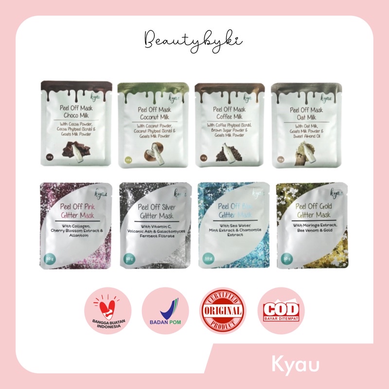 (Partner) Kyau Crystal Peel Off Mask Glitter and Food Series | Shopee ...