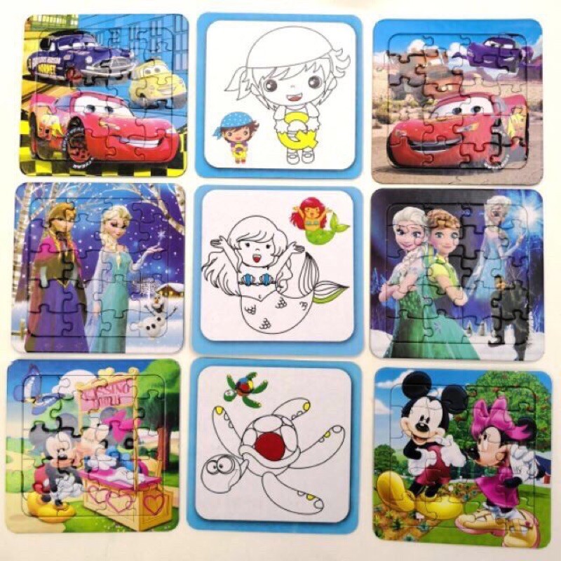 3in1 puzzle character puzzle puzzle for kid (20) | Shopee Philippines