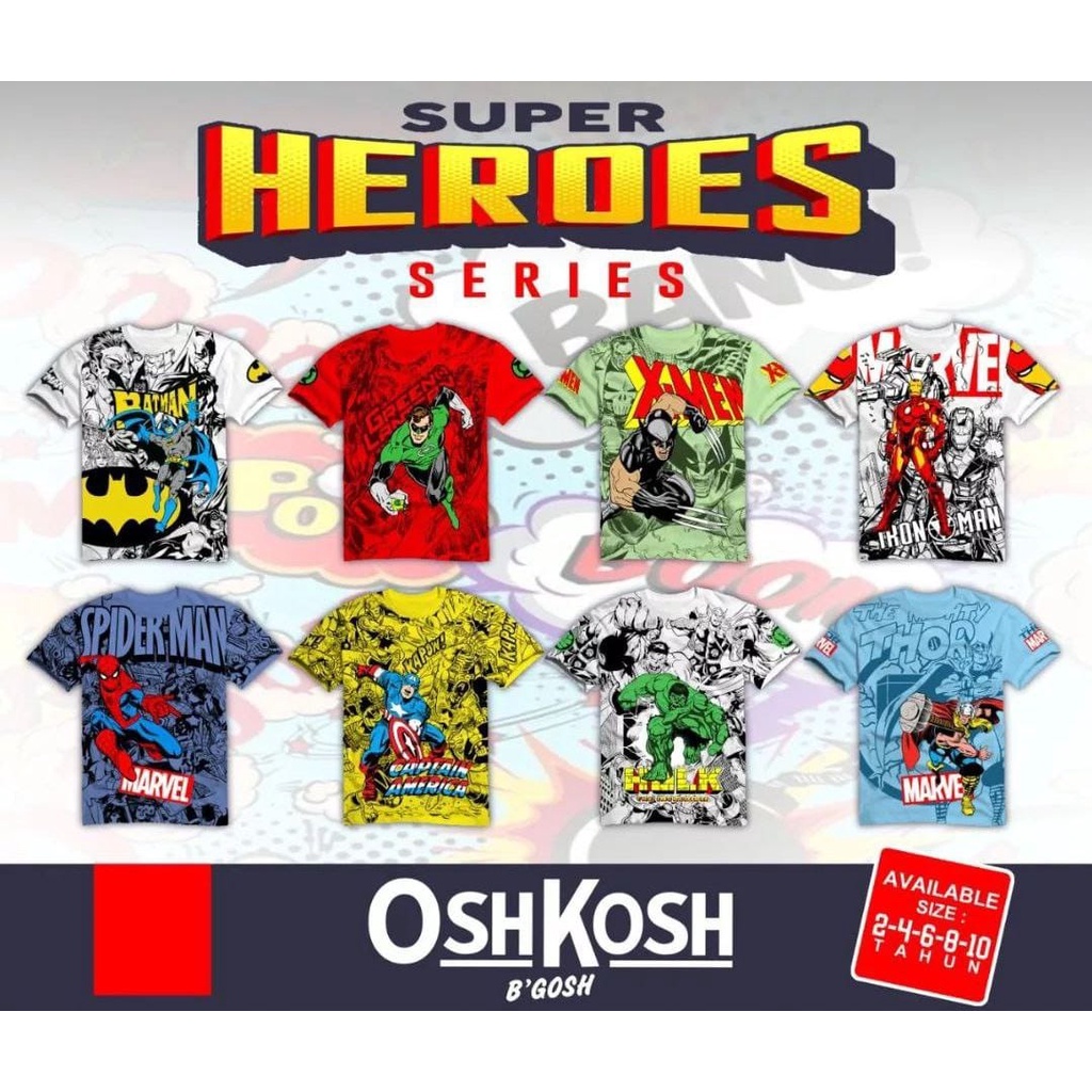 SUPER HERO SERIES // boys' t-shirts / super hero children's t-shirts ...