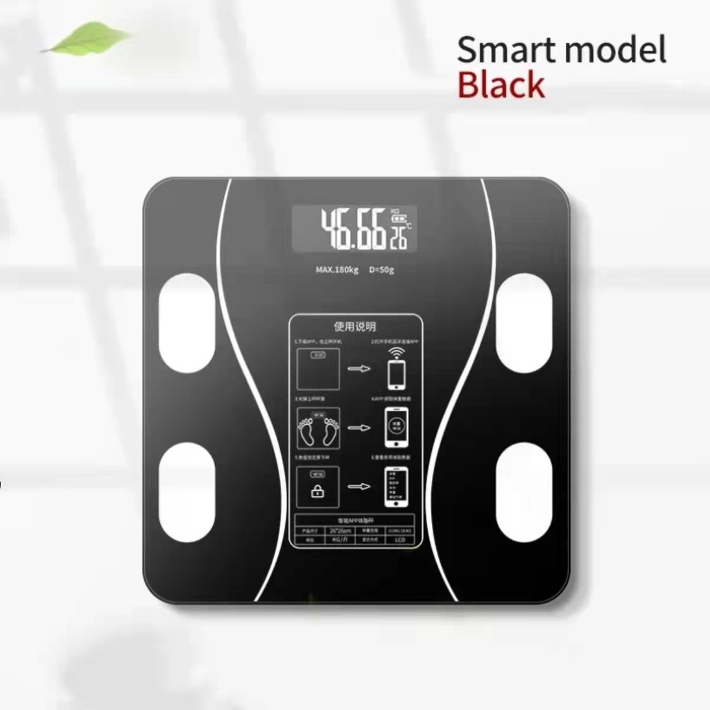 Bluetooth Body Bathroom Fat Scale Smart Electronic Scales BMI ...