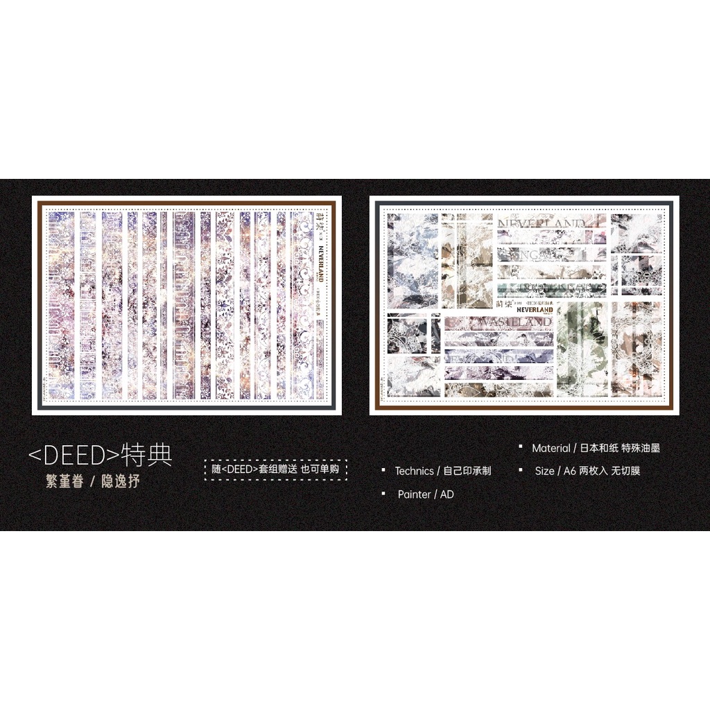 Sticker: Neverland : DEED Sticker Set A6 2 sheets | Shopee Philippines