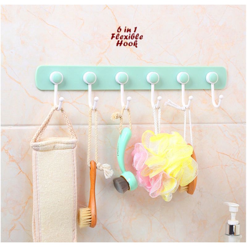 6 In 1 Kitchen Flexible HOOK (Can Be Installed Or Tilt, Flexible ...