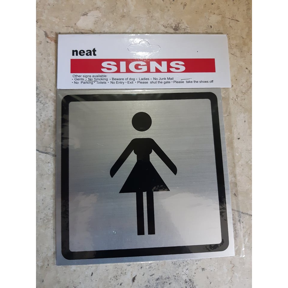 Bathroom Signage Male / Female / PWD Wheelchair Comfort Room Sign ...