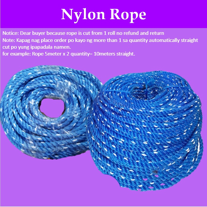 Mago 5-10 Meters Nylone Rope 10-18mm Use For Lifting Or Pulling ...