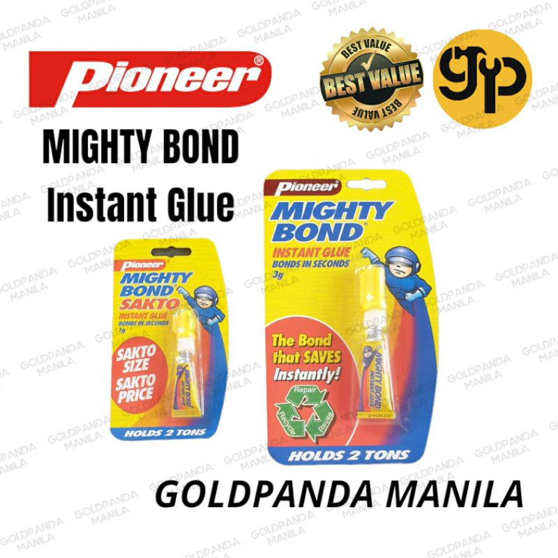 Pioneer Mighty Bond Instant Super Glue, Adhesive, All Purpose Glue like ...