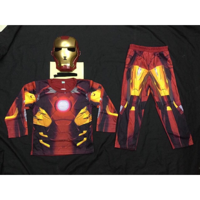 Iron Man Free Mask kids costume set | Shopee Philippines