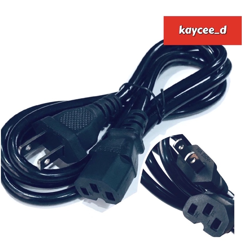 AC Power Cord/ CPU Power Cable, 1.5 meter Computer Adapter Cord, 2 Pin ...