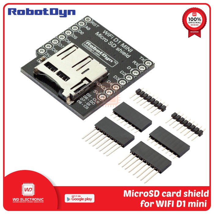 RobotDyn MicroSD MICRO SD shield for WIFI D1 mini Wemos D1 mini ...