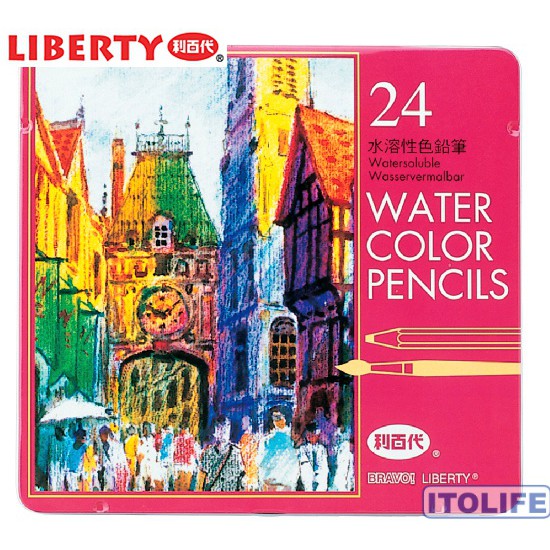 Liberty Water Soluble Color Pencils- 24 Colors Set | Shopee Philippines