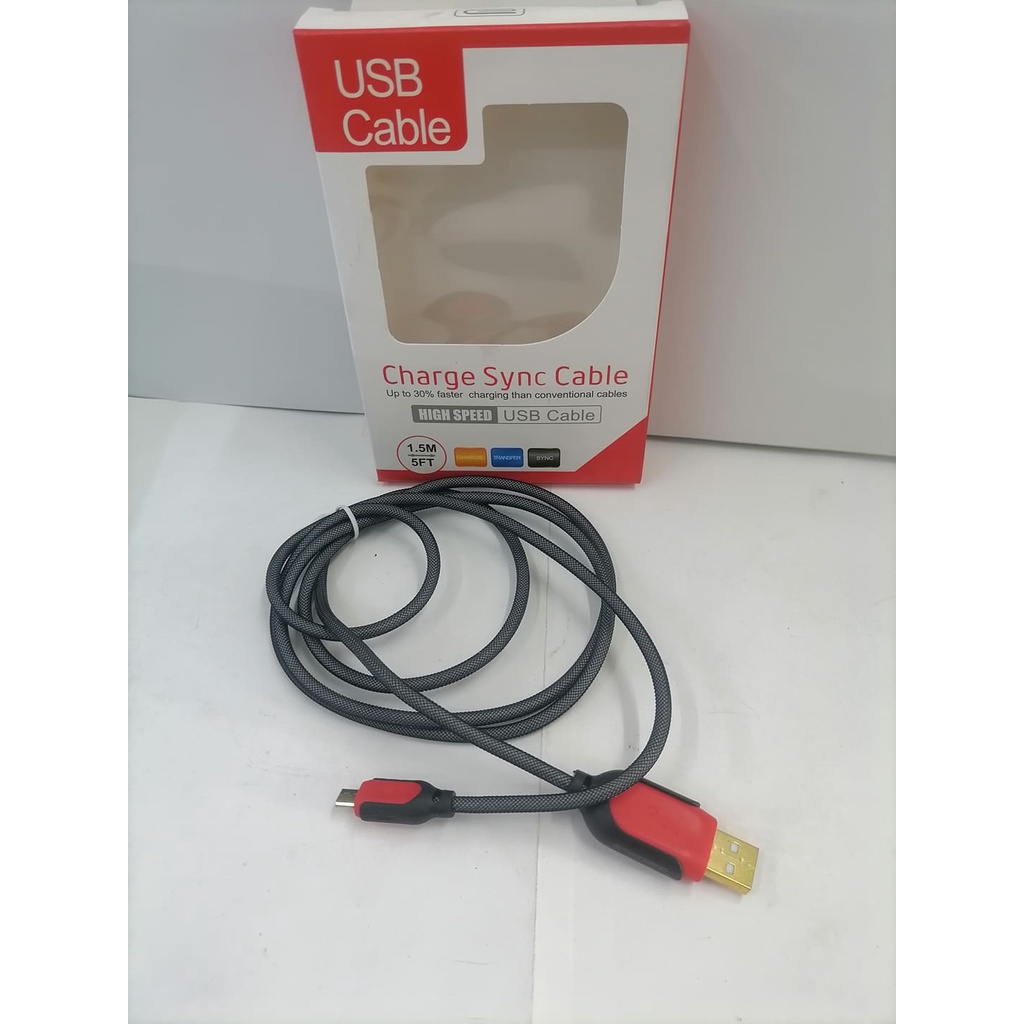 CHARGE SYNC CABLE (MICRO 5PIN TO USB) | Shopee Philippines