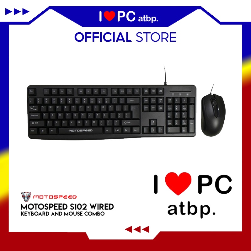 Motospeed S102 Wired Keyboard and Mouse Combo | Shopee Philippines
