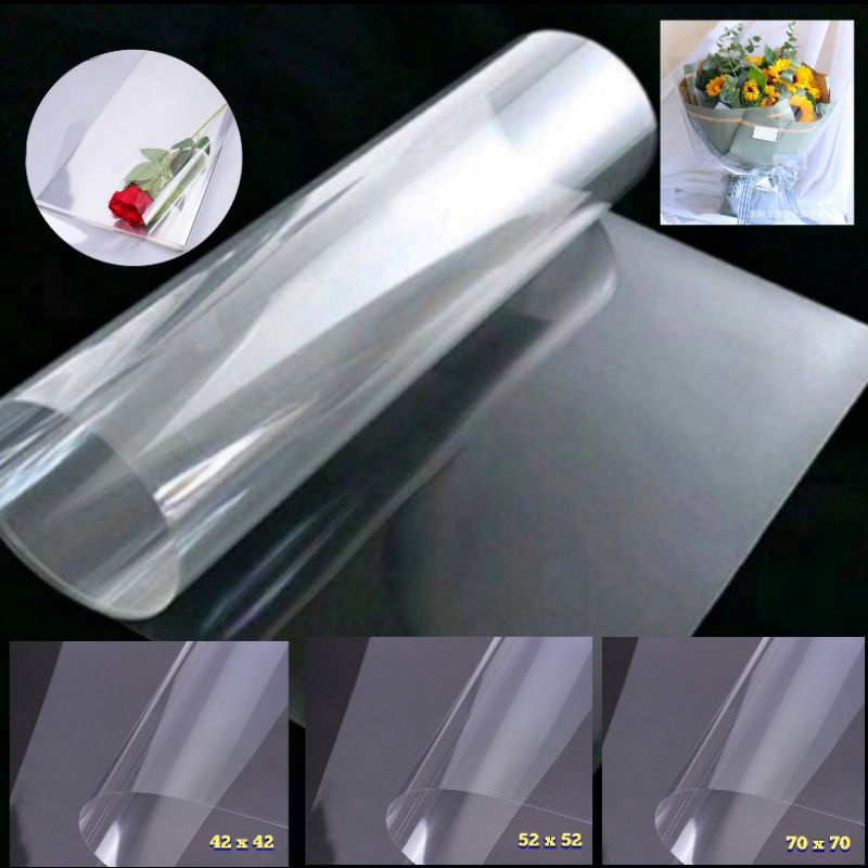 Plastic Bouquet Transparent Sheet Plastic Bouquet Rose Flower Sheets ...