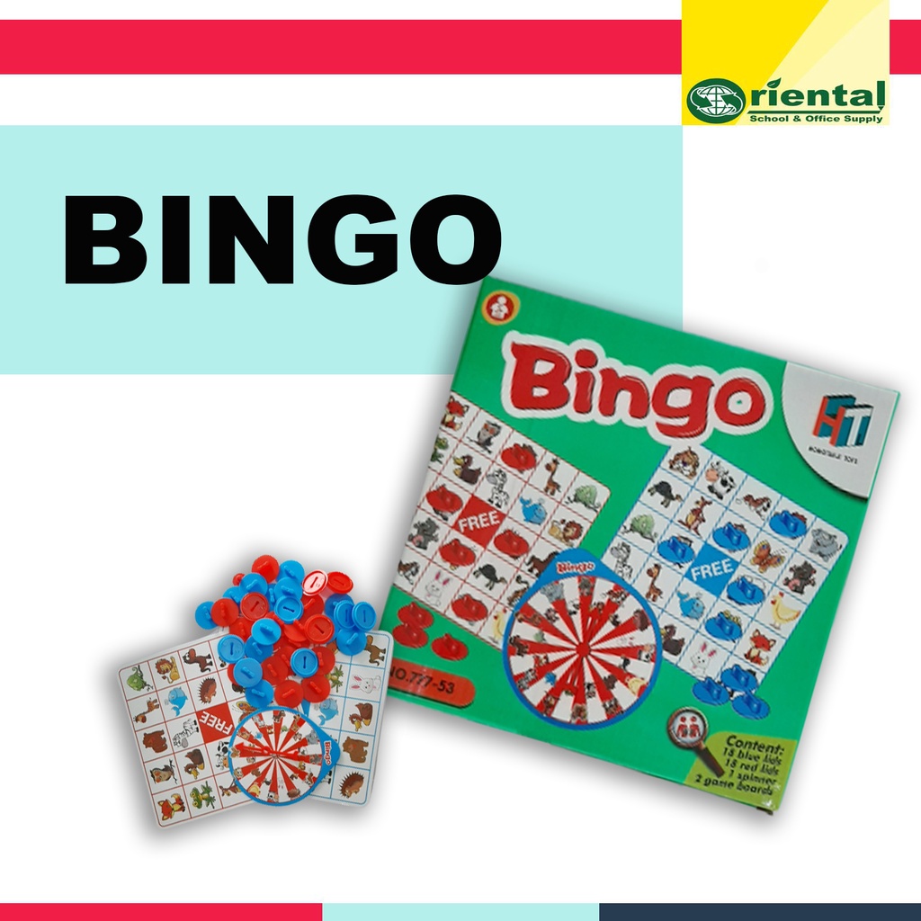 Bingo Board Games for Kids - Animals in Picture Cards with Spinner ...