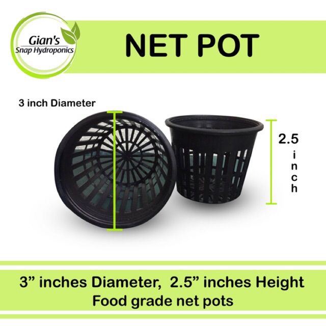 Net pot 3 inch. Foodgrade | Shopee Philippines