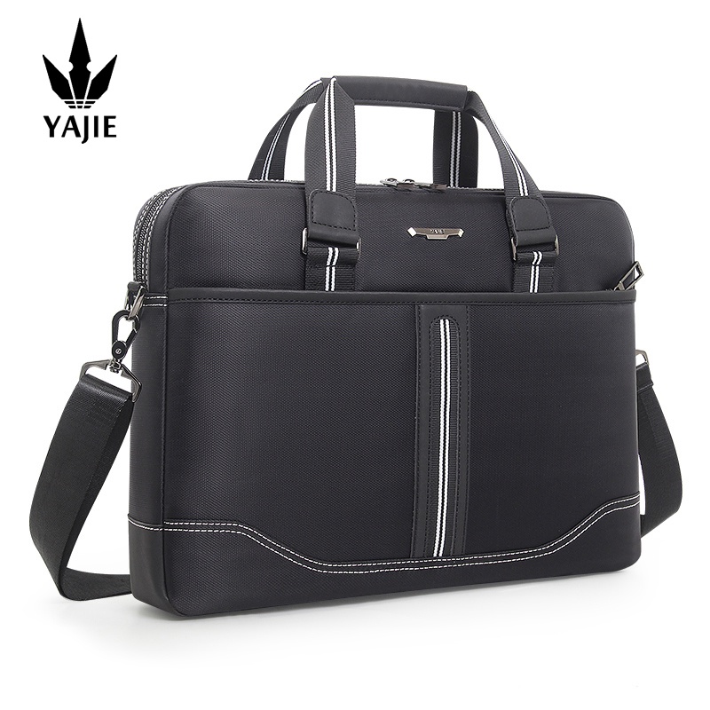Business men's briefcase canvas waterproof large capacity 15.6 inch ...