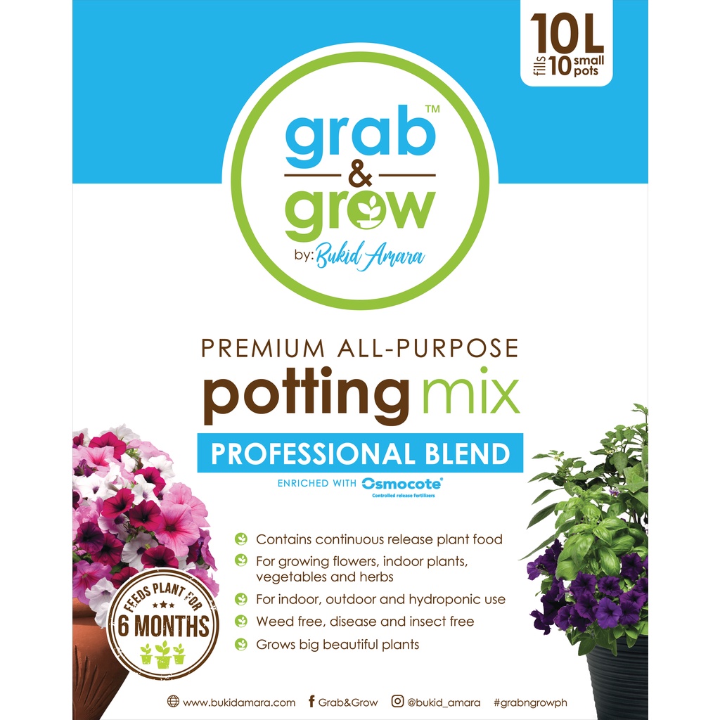 Grab&Grow Premium All-Purpose Potting Mix | Shopee Philippines