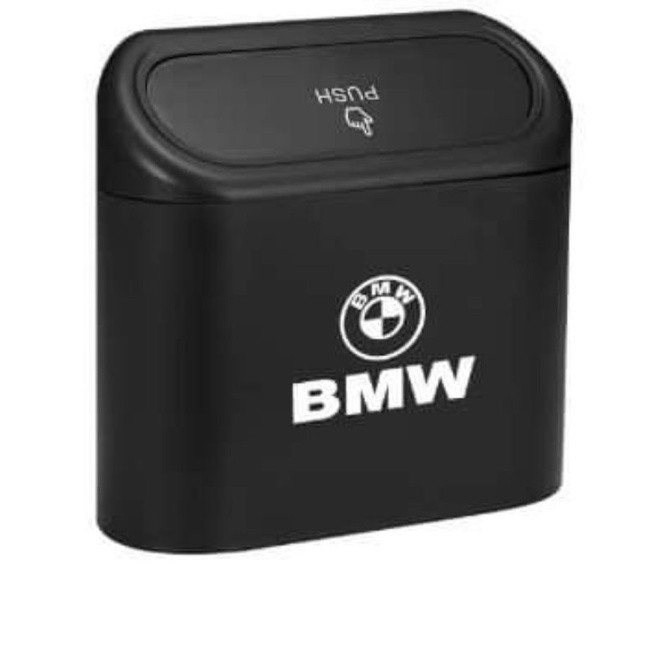 BMW Car Trash Bin Hanging Vehicle Garbage Dust Case Storage Box Black ...