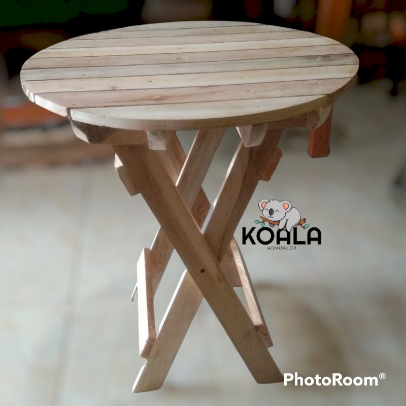 KAYU Teak Wood Folding Table | Shopee Philippines