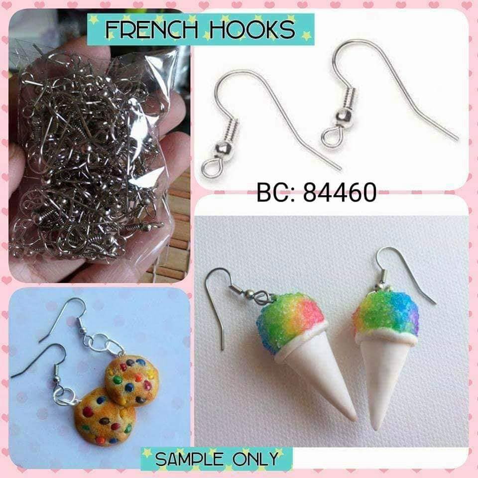 French hook 50s | Earring fish hooks | Dangling earrings | DIY Earrings ...