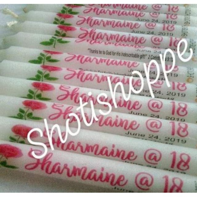 Debut candles/18 candles - 20 PCS MINIMUM ( P10 bawat piraso ) | Shopee ...