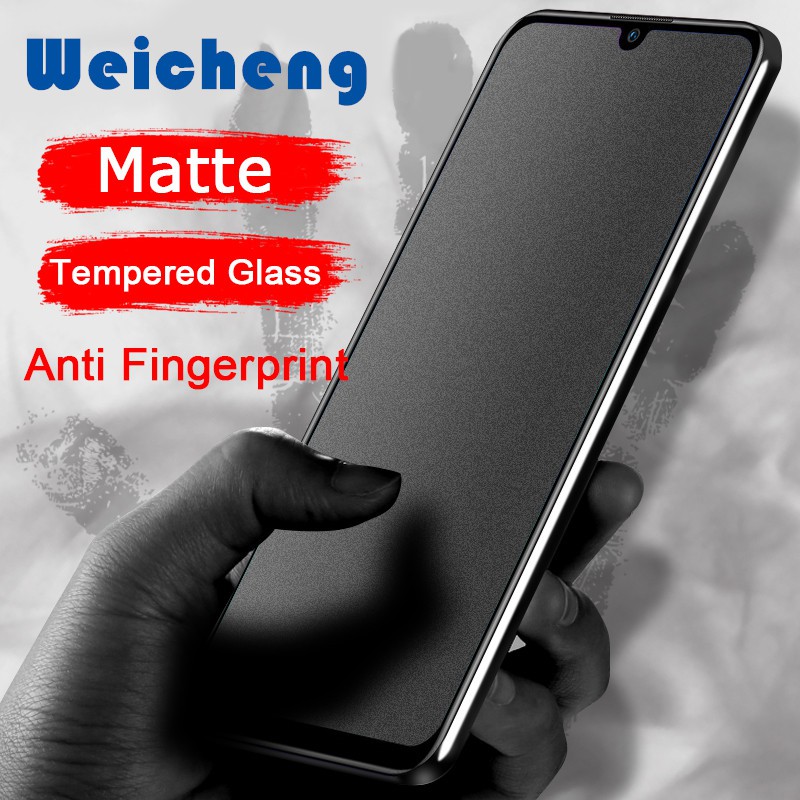 Full glue matte tempered glass on For Xiaomi Redmi Note 9s 8T 9 8 7 6 5 ...