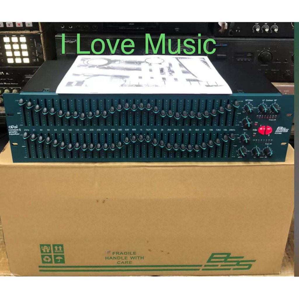 BSS FCS-966 Graphic Equalizer Audio Opal EQ High-Pass Filter/ Tested ...