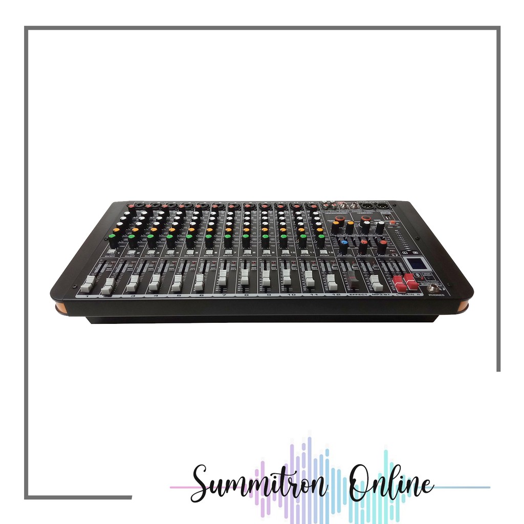 Titanium Audio Powered Mixer Curve 12 Channel Powered Mixer Rodie 12P ...