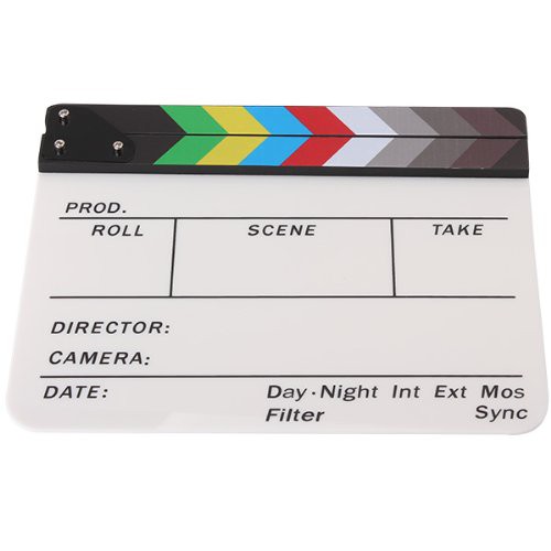 Professional Standard Colorful Acrylic Clapperboard Movie Clapper Board ...