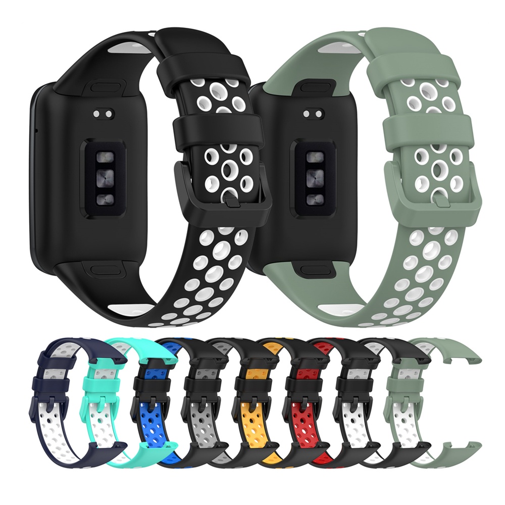Dual Color Watchband For Xiaomi Mi Band 7 Pro Strap Breathable Wrist ...