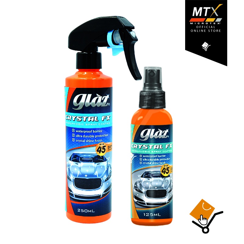 Microtex Glaz Crystal FX 125ml (Hydrophobic Spray Coating, MTX Car Care ...