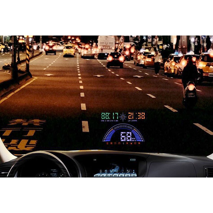 Display the speed on the windshield for vehicles with the inverter or ...