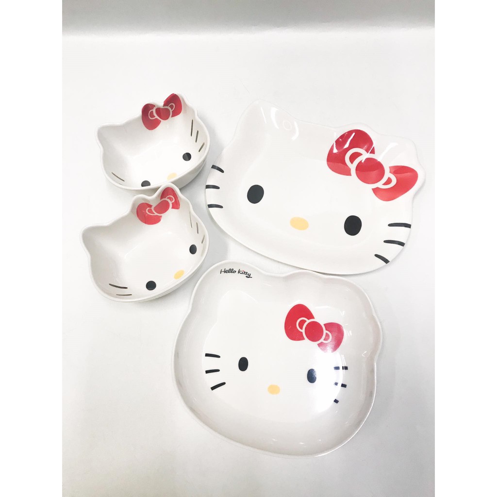 HELLO KITTY PINK Plate, Serving Tray, Spoon and Cup (PLATE) | Shopee ...