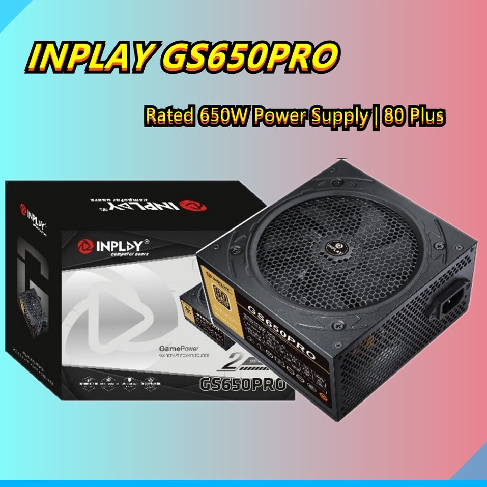 Original Inplay Gs550pro (550W) | Gs650pro (650W) True Rated Psu Power ...