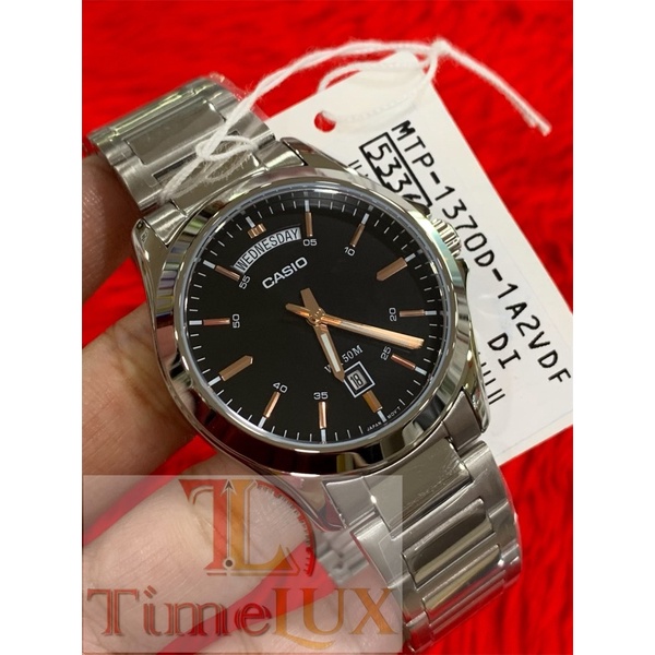 Casio Mtp 1370d 1a2 Mens Silver Shopee Philippines