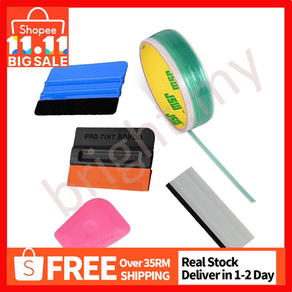 Knifeless Vinyl Wrap Cutting Tape Finishing Line 5m Plus 3m Tool Kit Squeegee | Shopee Philippines