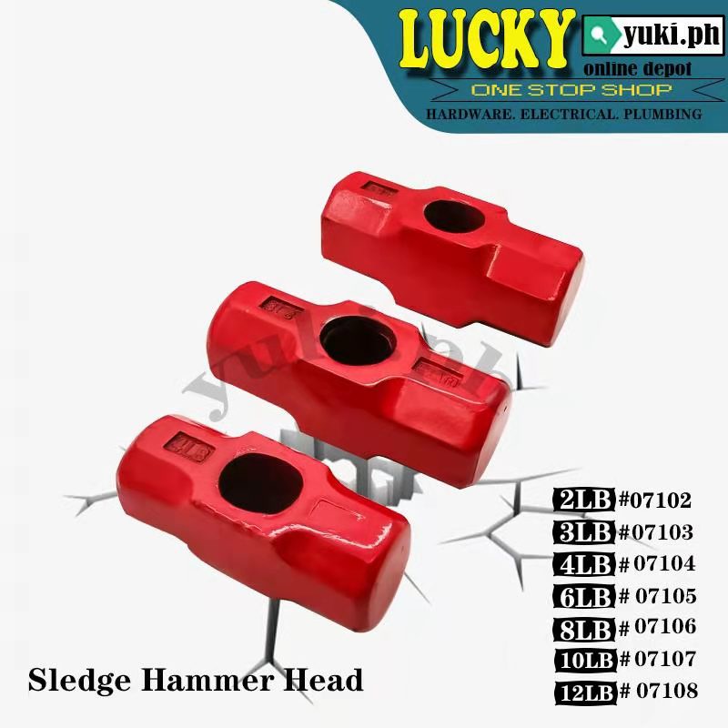 AMES OCTAGONAL STEEL SLEDGE HAMMER HEAD ONLY ( 10LB/12LB ) SOLD PER ...