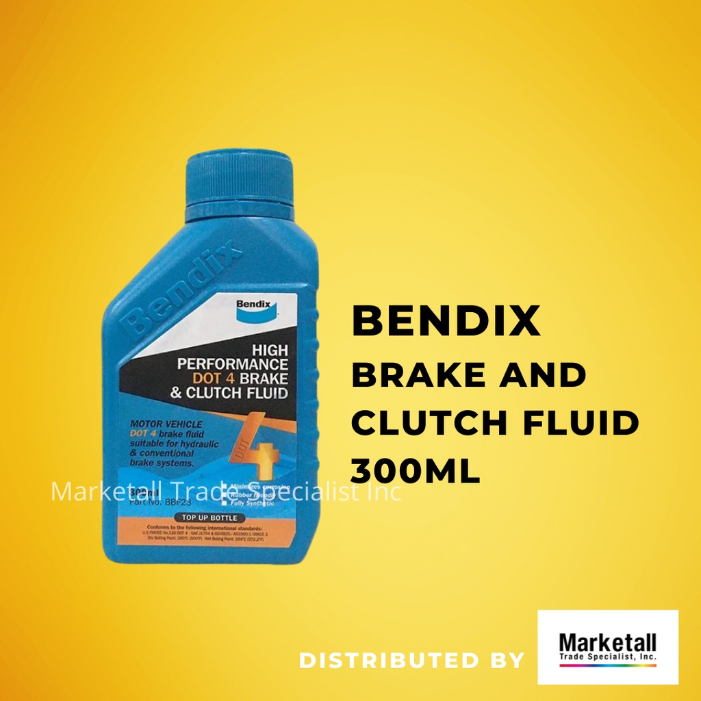 Bendix Brake Fluid DOT 4 Fully Synthetic 300ml | Shopee Philippines