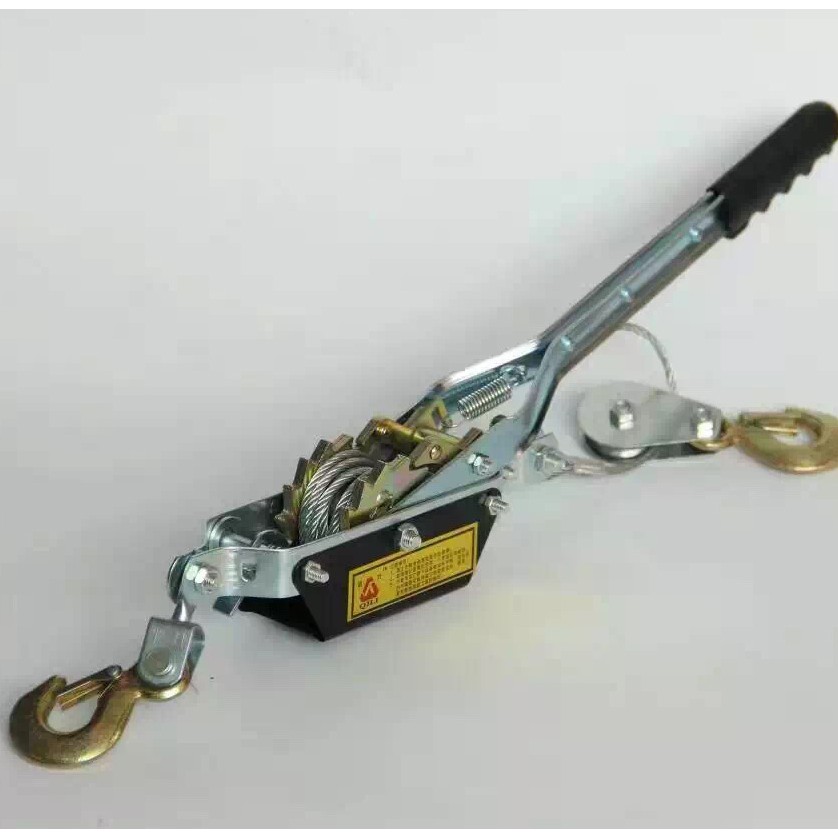 WIRE ROPE RATCHET HAND POWER PULLER TIGHTEN TOOL MINI TIGHTENER DOUBLE ...