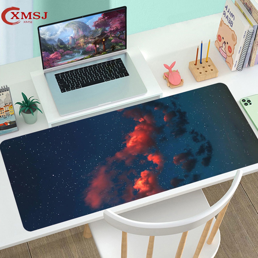 Color Starry Dream Mouse Pad Office Large Game Accessories Mouse Pad ...