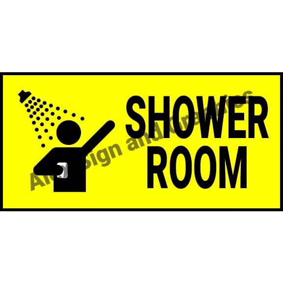 Shower Room PVC Signage - 3.75 x 7.5 inches | Shopee Philippines