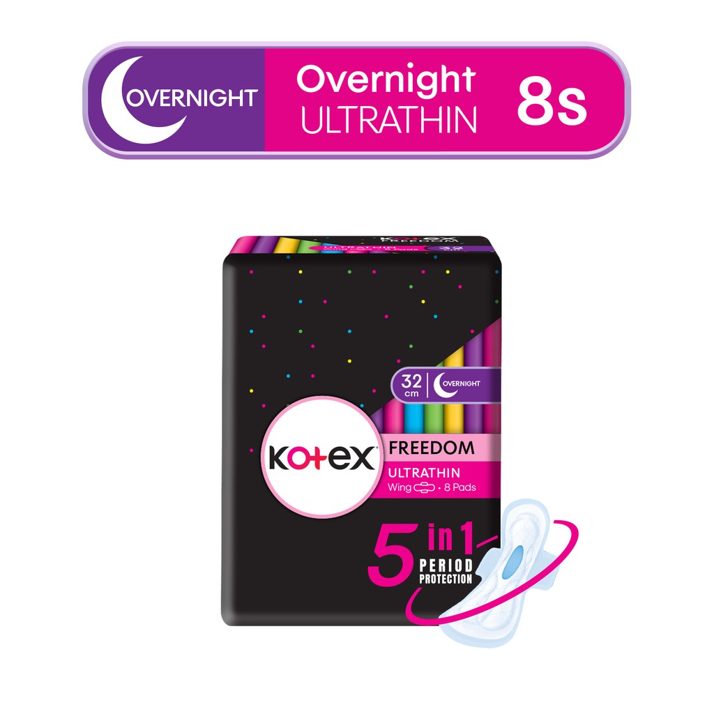 Kotex Freedom Ultrathin Sanitary Napkins 32cm - 8 Pads | Shopee Philippines