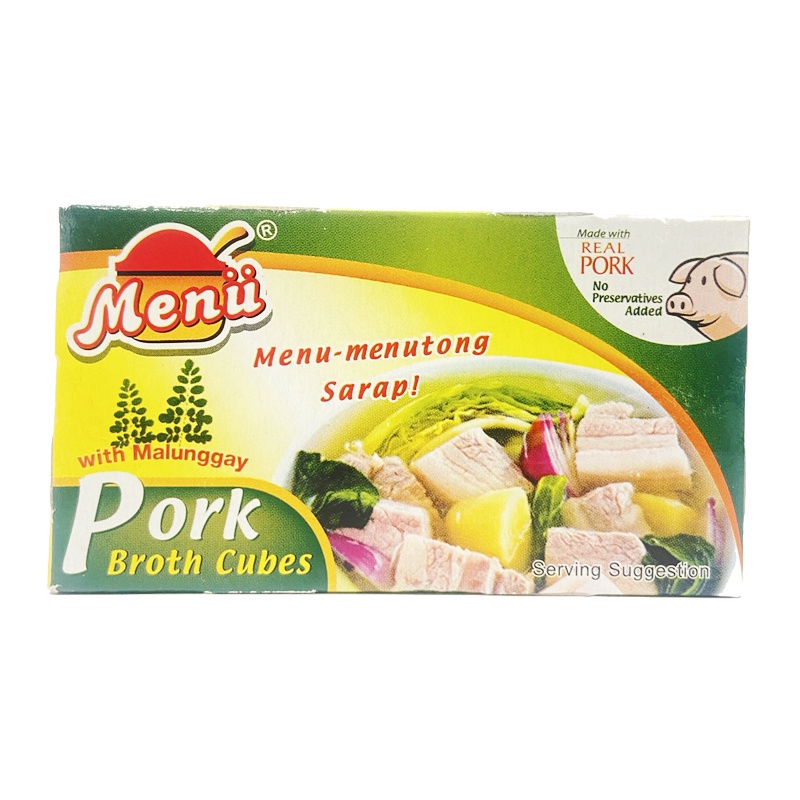 Menu Pork Broth Cubes with Malunggay 60g (10g x 6pcs) | Shopee Philippines