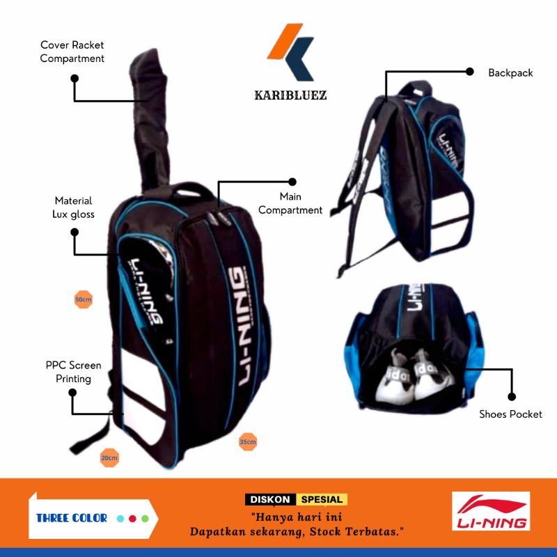 Thermo guard Badminton Racket Backpack l Multifunctional Aluminum Foil ...