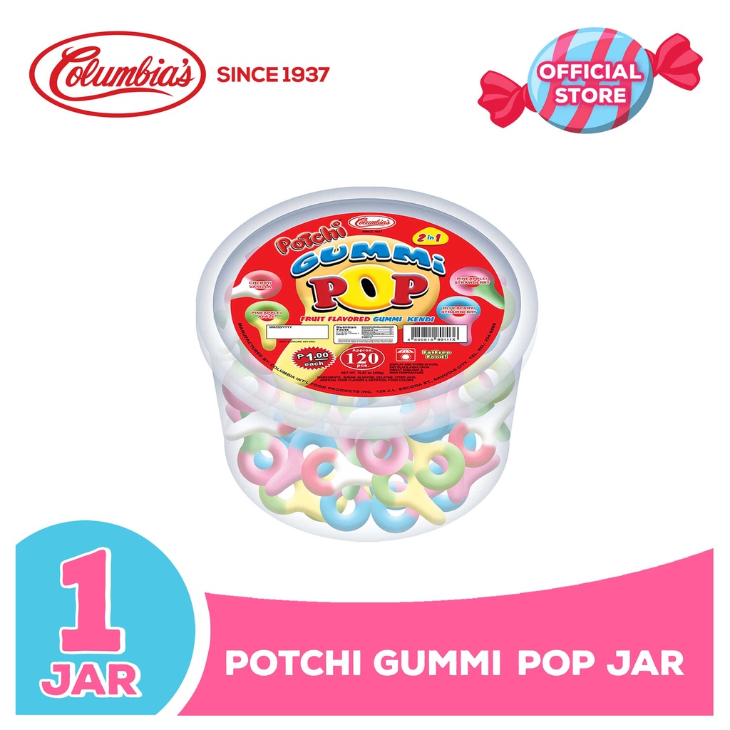 Columbia Candies: Potchi Gummi Pop Jar | Shopee Philippines