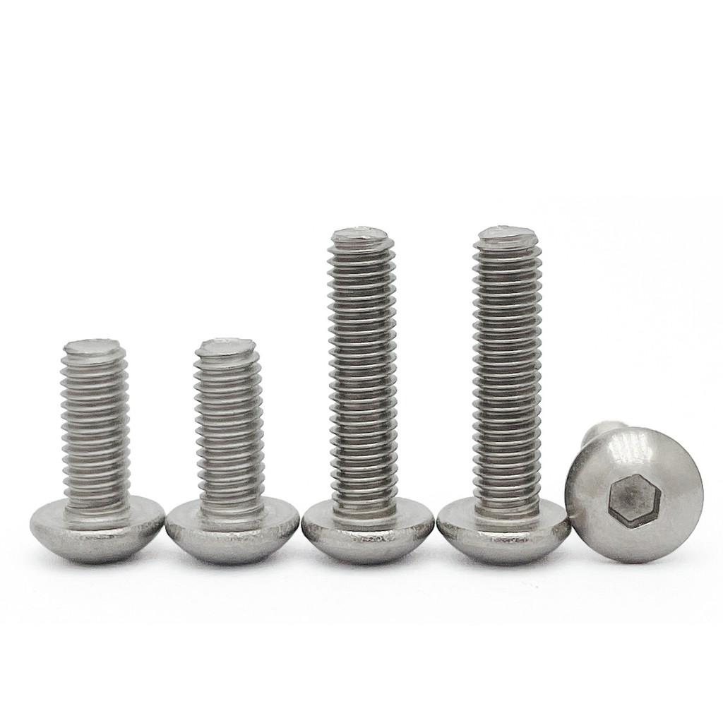 Titanium allen round screws M2.5 M3 size truss head button type hexagon ...